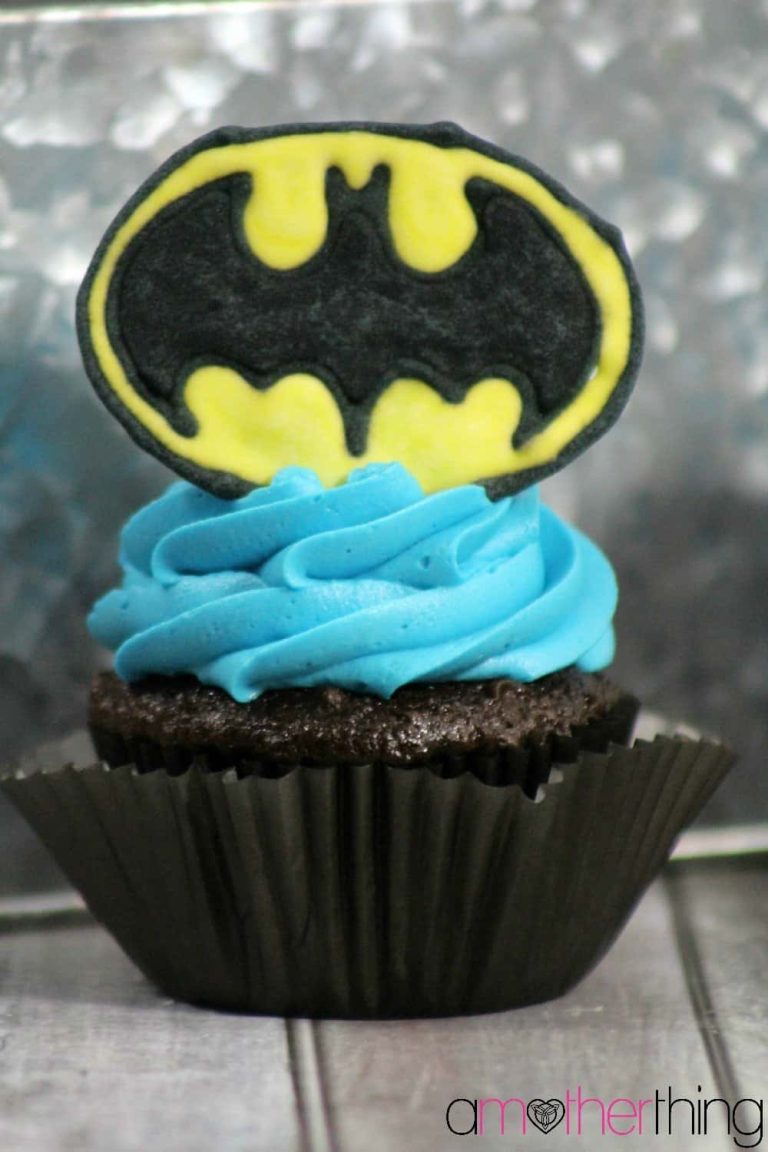 Superhero Party Ideas - Batman Chocolate Cupcakes! | It's a Mother Thing
