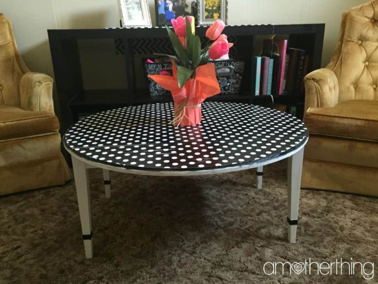 Amazing $5 Table ReVamp Using Mod Podge and Wrapping Paper | It's a ...
