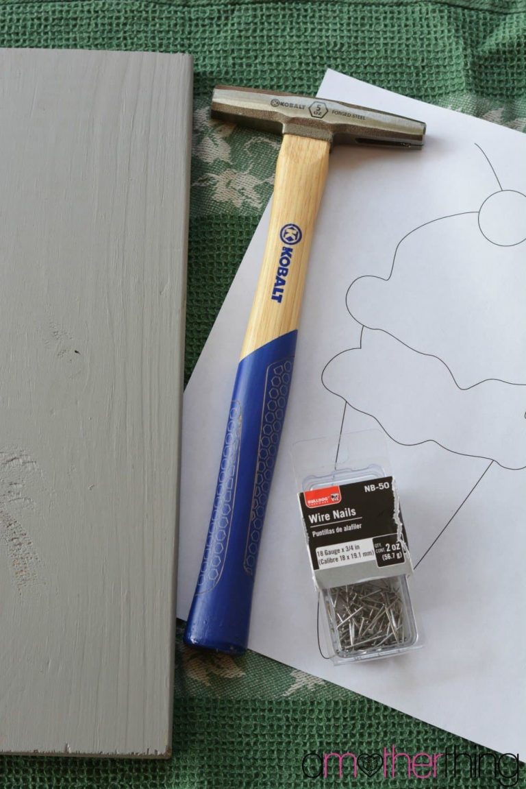 DIY String Art Ice Cream Cone With Template | It's a Mother Thing