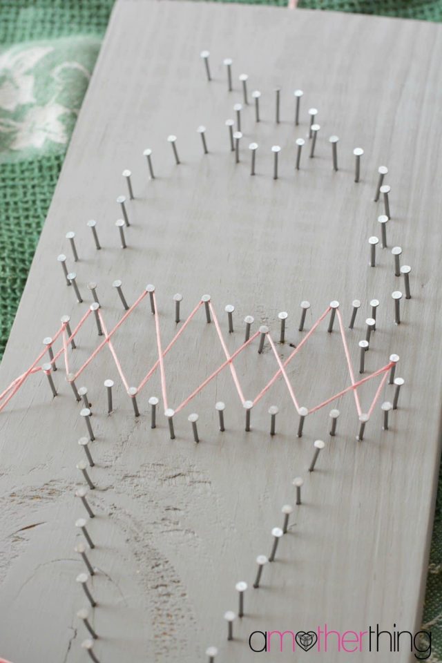 DIY String Art Ice Cream Cone With Template | It's a Mother Thing