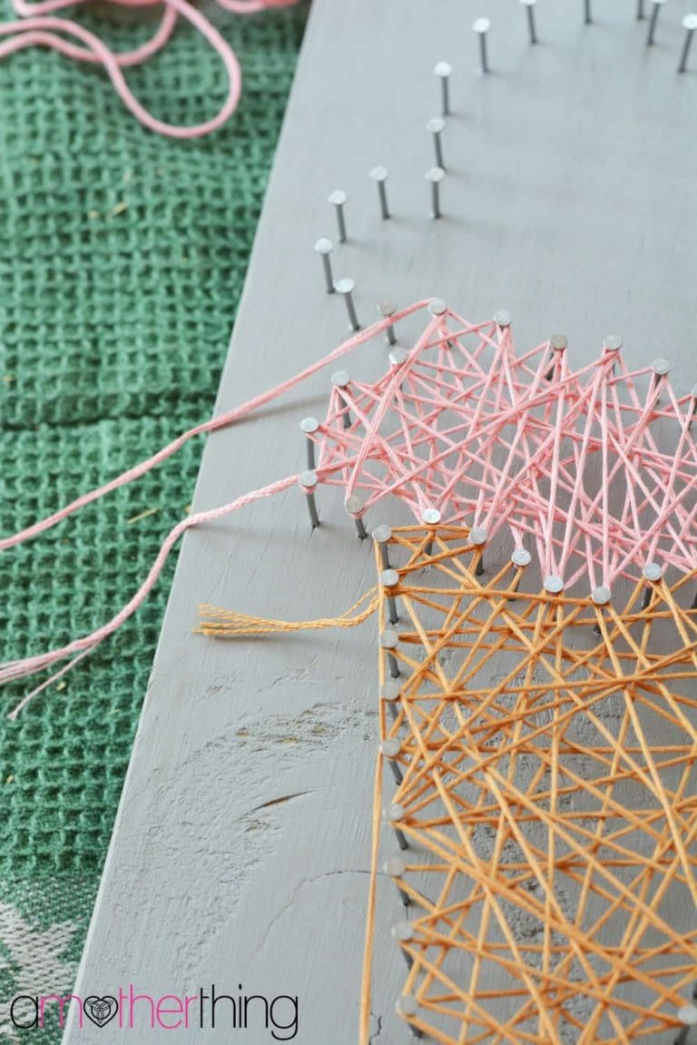 DIY String Art Ice Cream Cone With Template | It's a Mother Thing