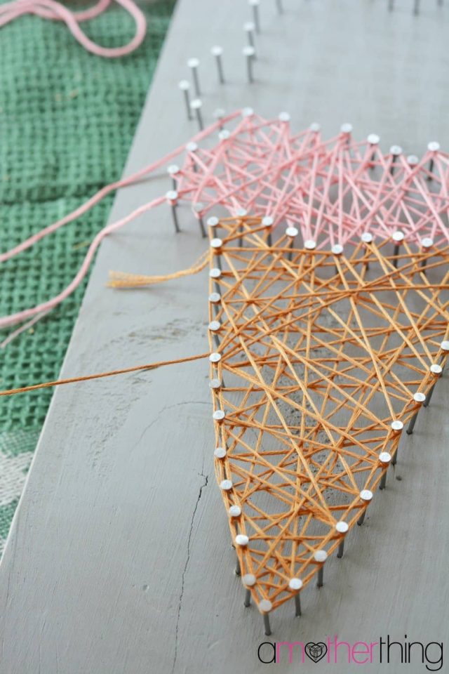 DIY String Art Ice Cream Cone With Template | It's a Mother Thing