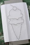 DIY String Art Ice Cream Cone With Template
