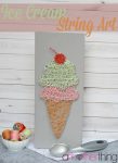 DIY String Art Ice Cream Cone With Template | It's a Mother Thing