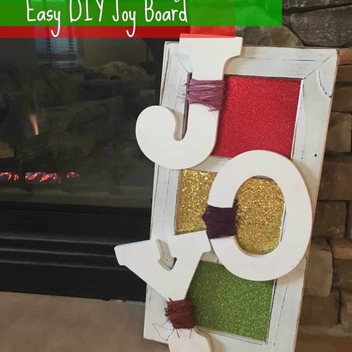 Christmas Craft - Easy DIY Joy Board | It's a Mother Thing