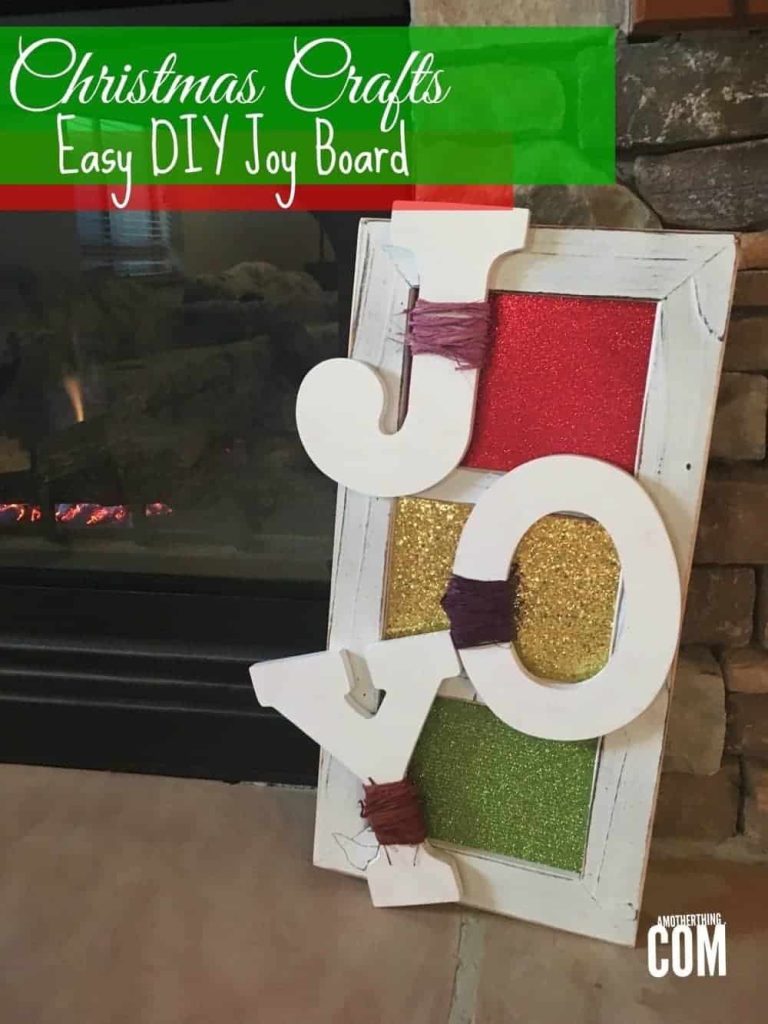 Christmas Craft - Easy DIY Joy Board | It's a Mother Thing