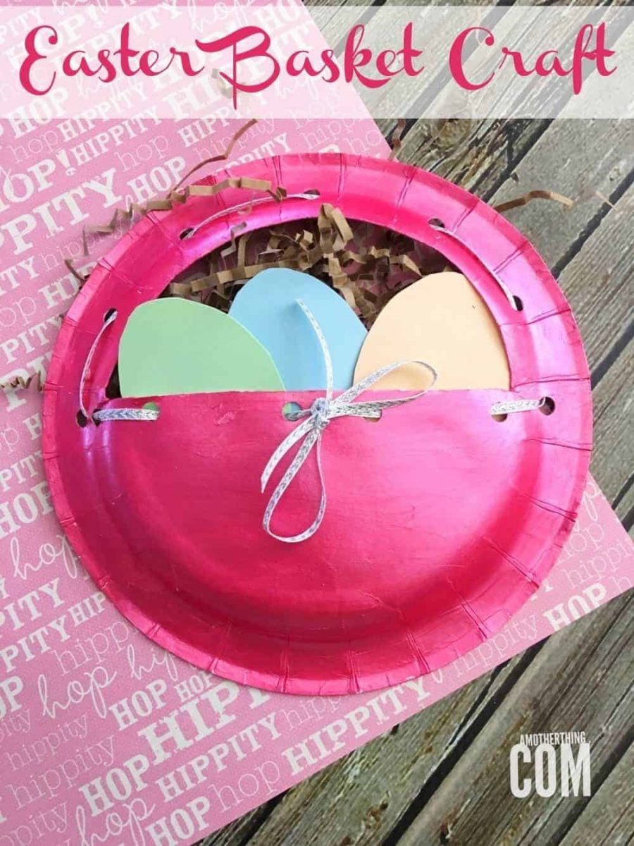 Paper Plate Easter Basket Craft | It's a Mother Thing