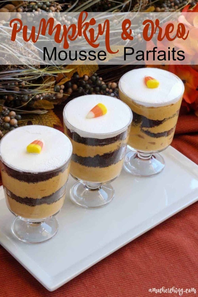 Pumpkin and Oreo Mousse Parfaits | It's a Mother Thing