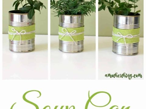DIY Soup Can Planters | It's a Mother Thing