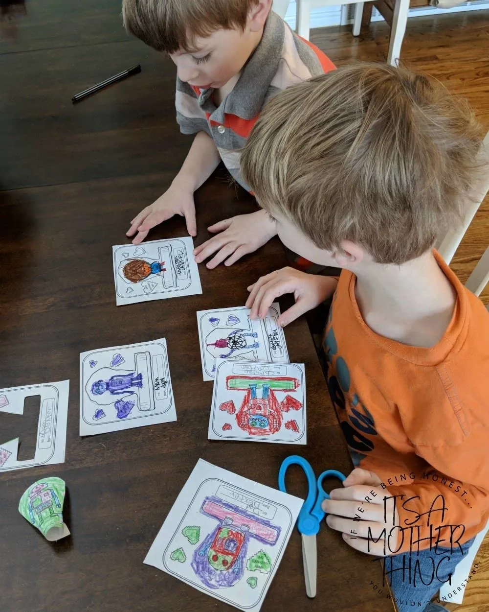 Printable Robot Finger Puppet Valentines | It's a Mother Thing