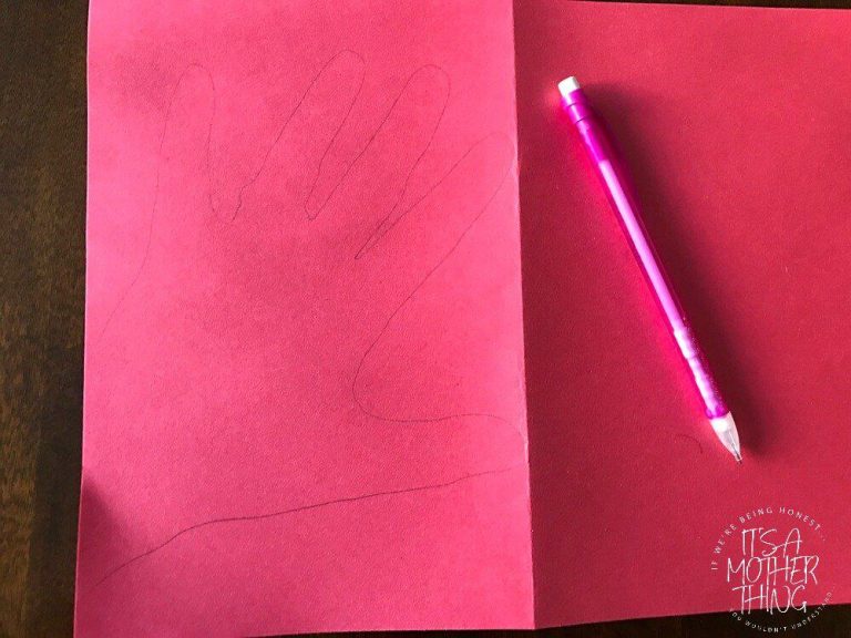 Heart Hands Construction Paper Valentine | It's a Mother Thing
