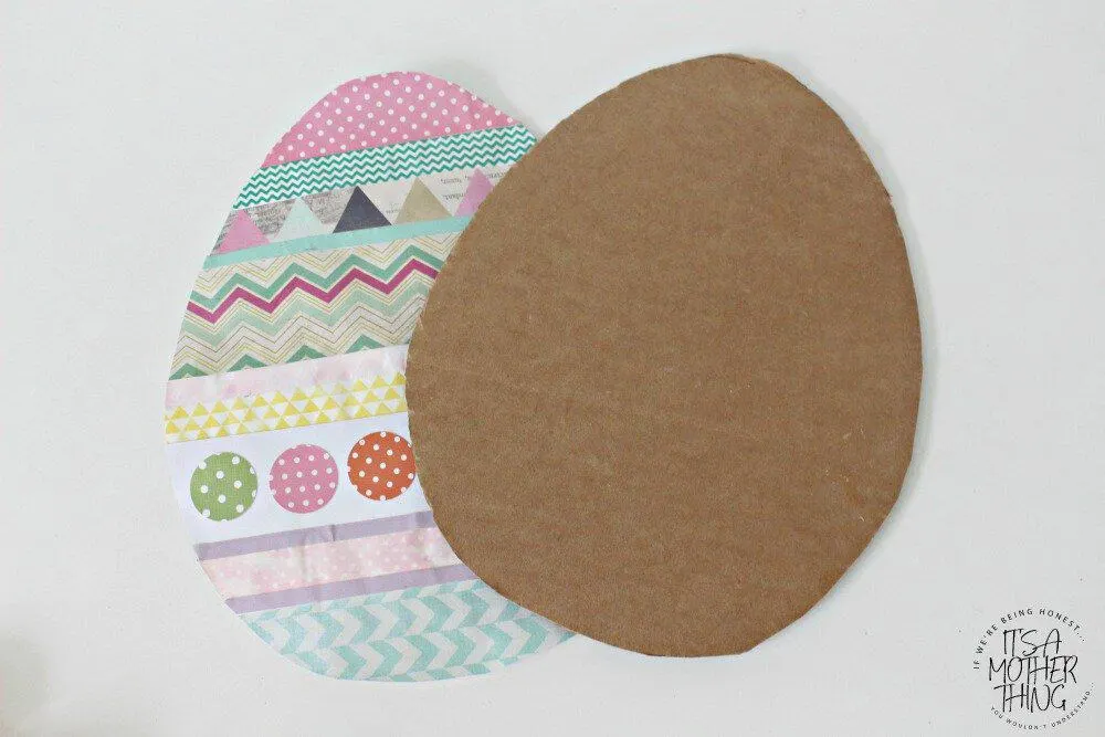 Washi Tape Easter Egg Wall Hanging Craft | It's a Mother Thing