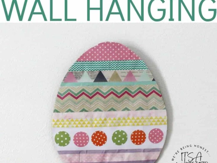 Washi Tape Easter Egg Wall Hanging Craft | It's a Mother Thing