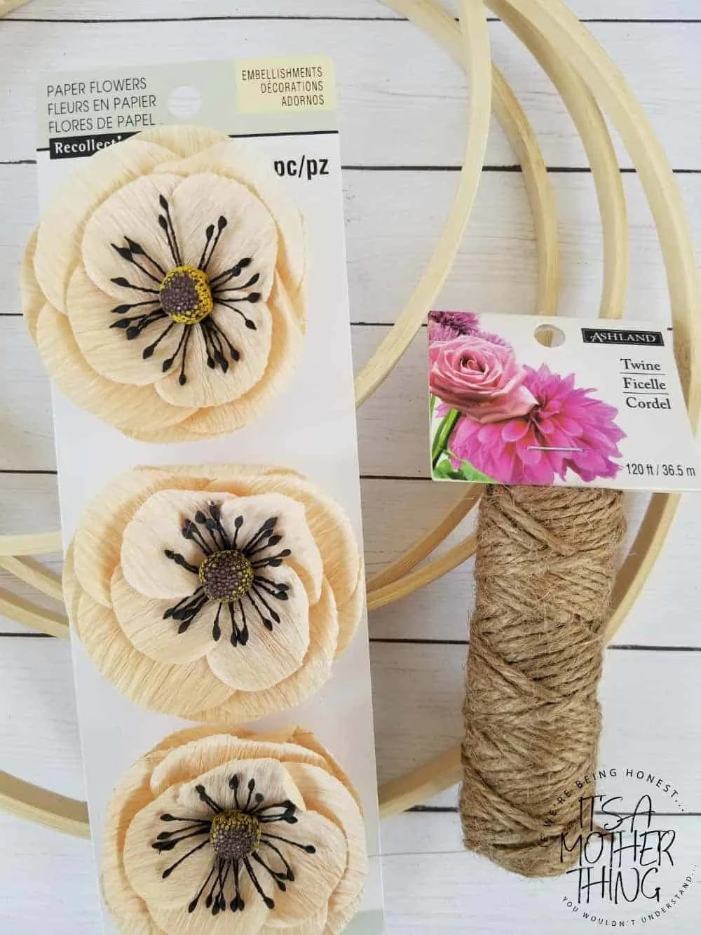 Embroidery Hoop Rustic Twine Wreath | It's a Mother Thing