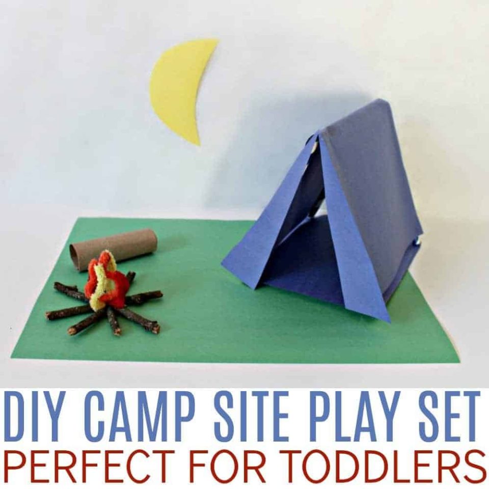Easy DIY Campsite Playset for Toddlers | It's a Mother Thing