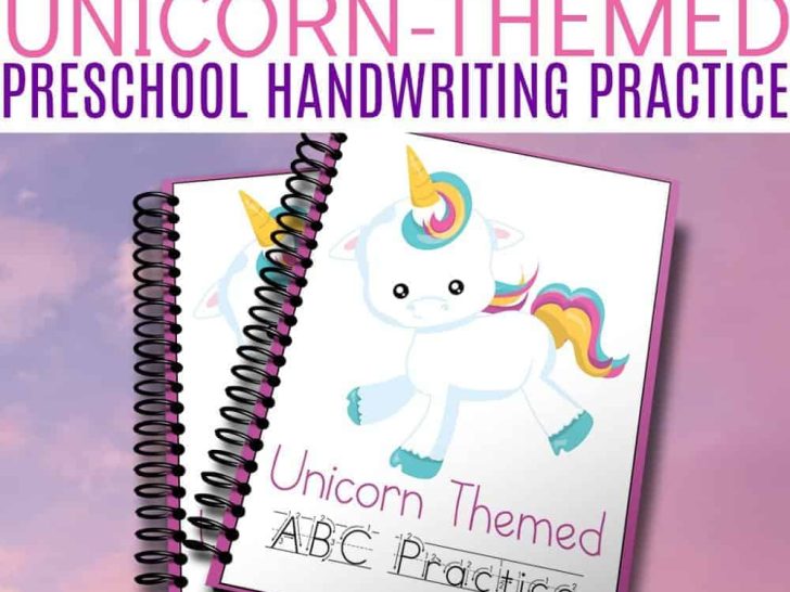 Printable Unicorn Preschool Handwriting Practice | It's a Mother Thing