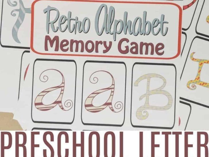 Printable Preschool Letter Matching Memory Game | It's a Mother Thing