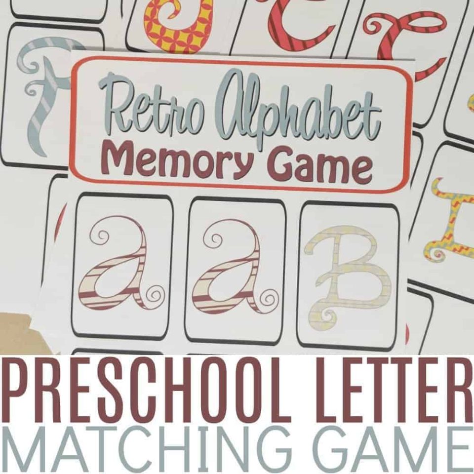 Printable Preschool Letter Matching Memory Game | It's a Mother Thing