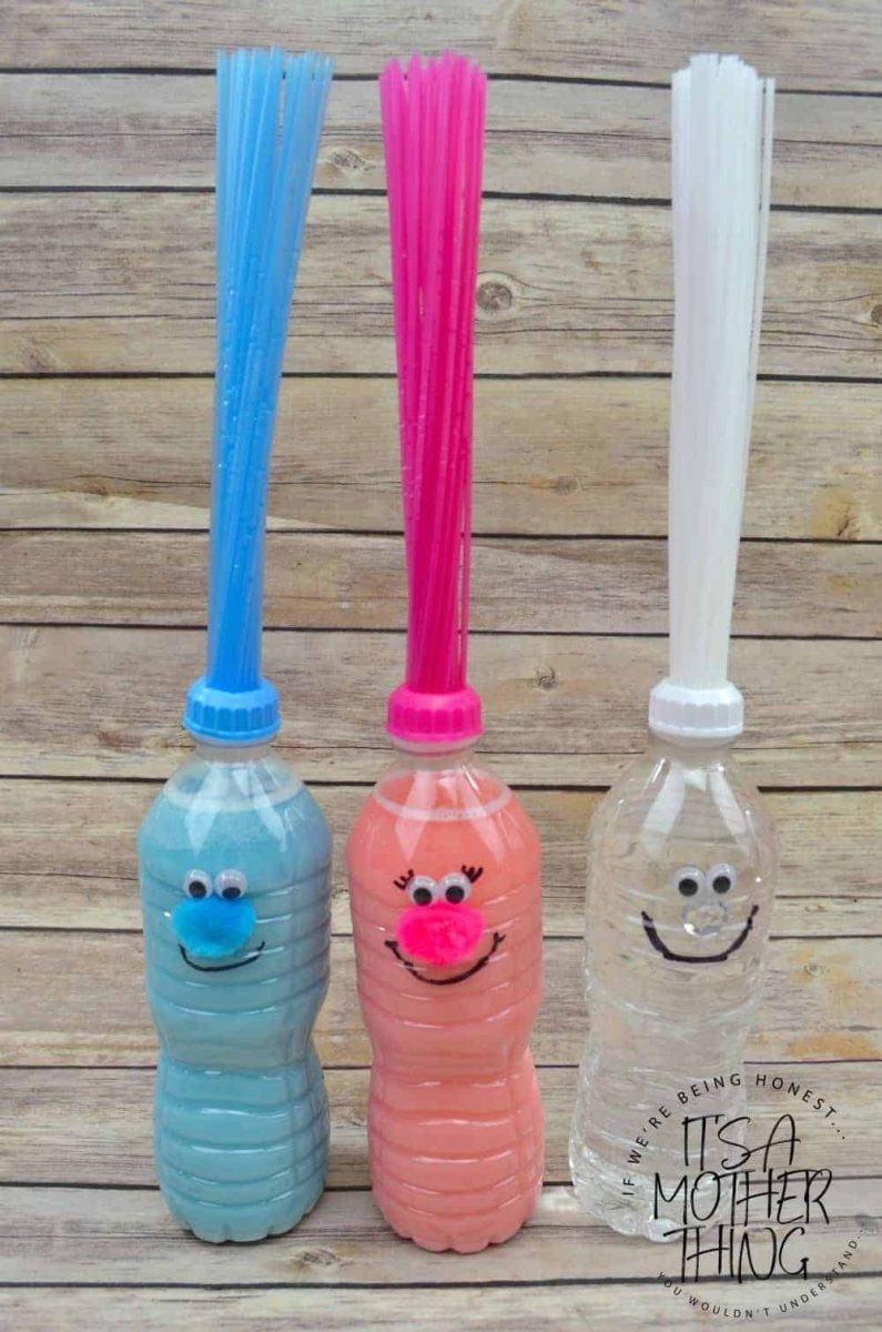 DIY Trolls Fizzy Chalk Spray Paint | It's a Mother Thing