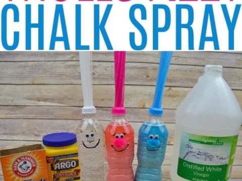 DIY Trolls Fizzy Chalk Spray Paint | It's a Mother Thing