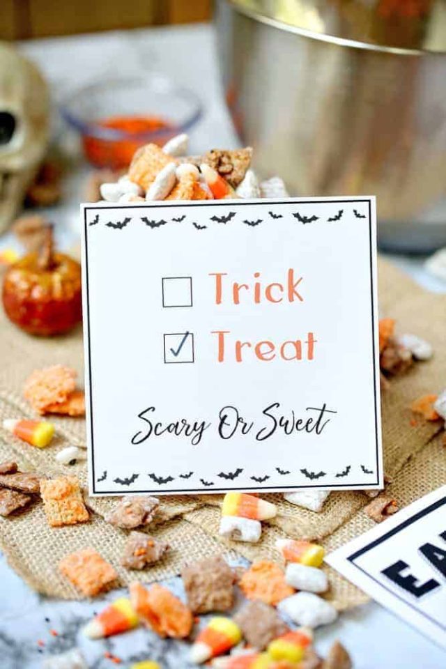 Halloween Snack Mix + Free Printables | It's a Mother Thing