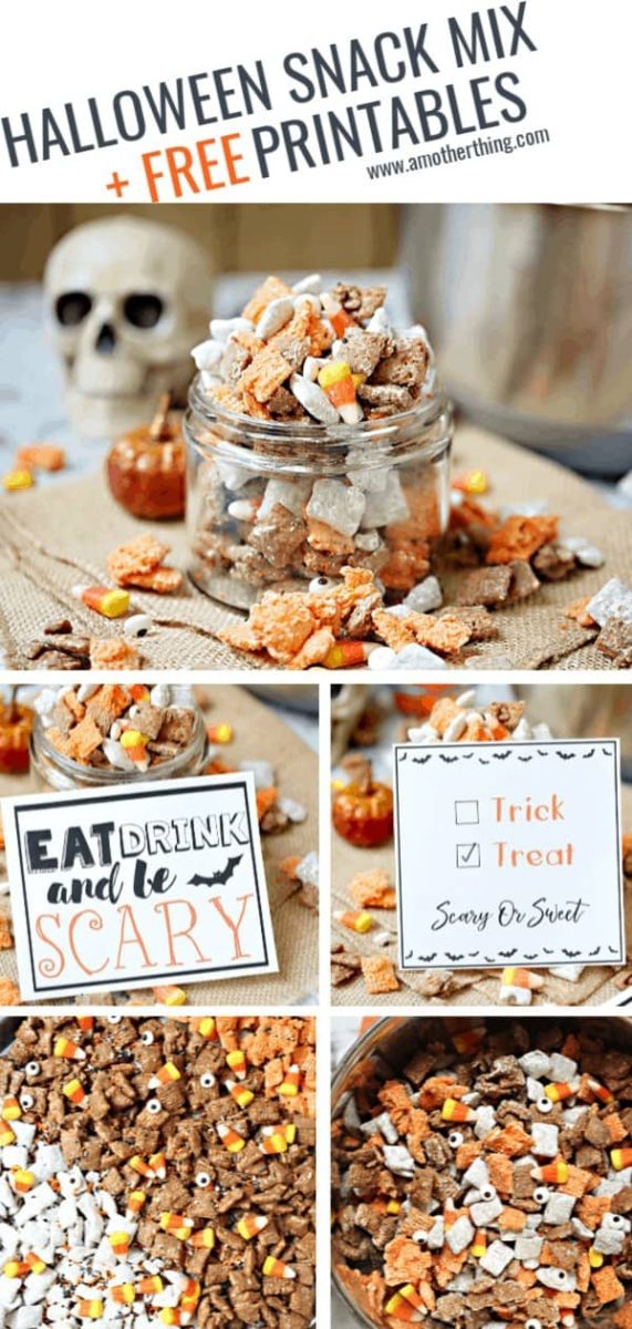 Halloween Snack Mix + Free Printables | It's a Mother Thing