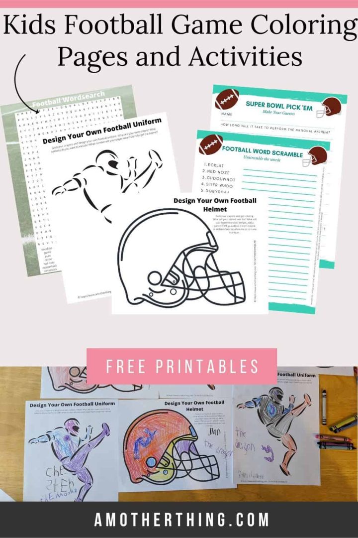Free Kids Football Coloring Pages and Activity Sheets | It's a Mother Thing