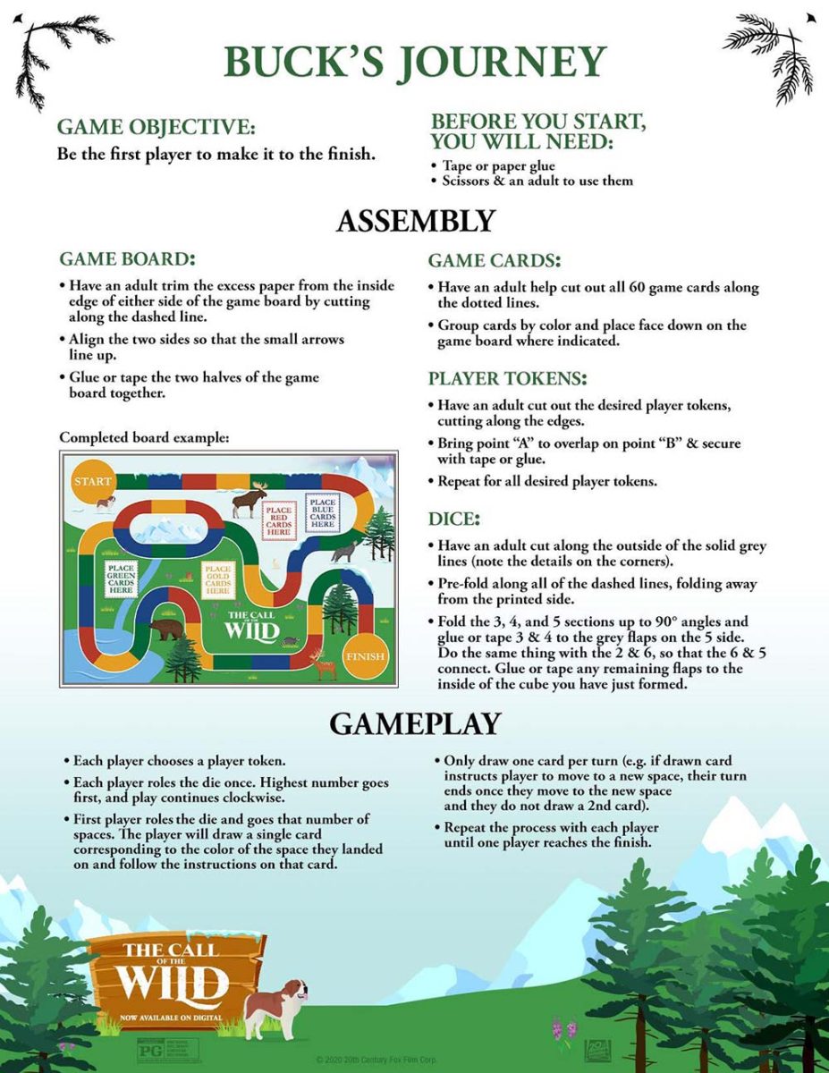 Disney's The Call of the Wild Printable Coloring Pages, Games and ...