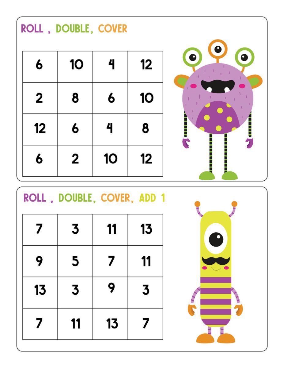 Free Printable Monster Math Practice Games | It's a Mother Thing