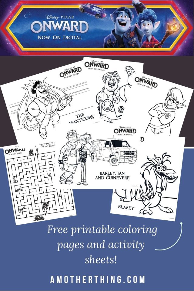 Disney/Pixar ONWARD Printable Coloring Pages and Activity Sheets | It's ...