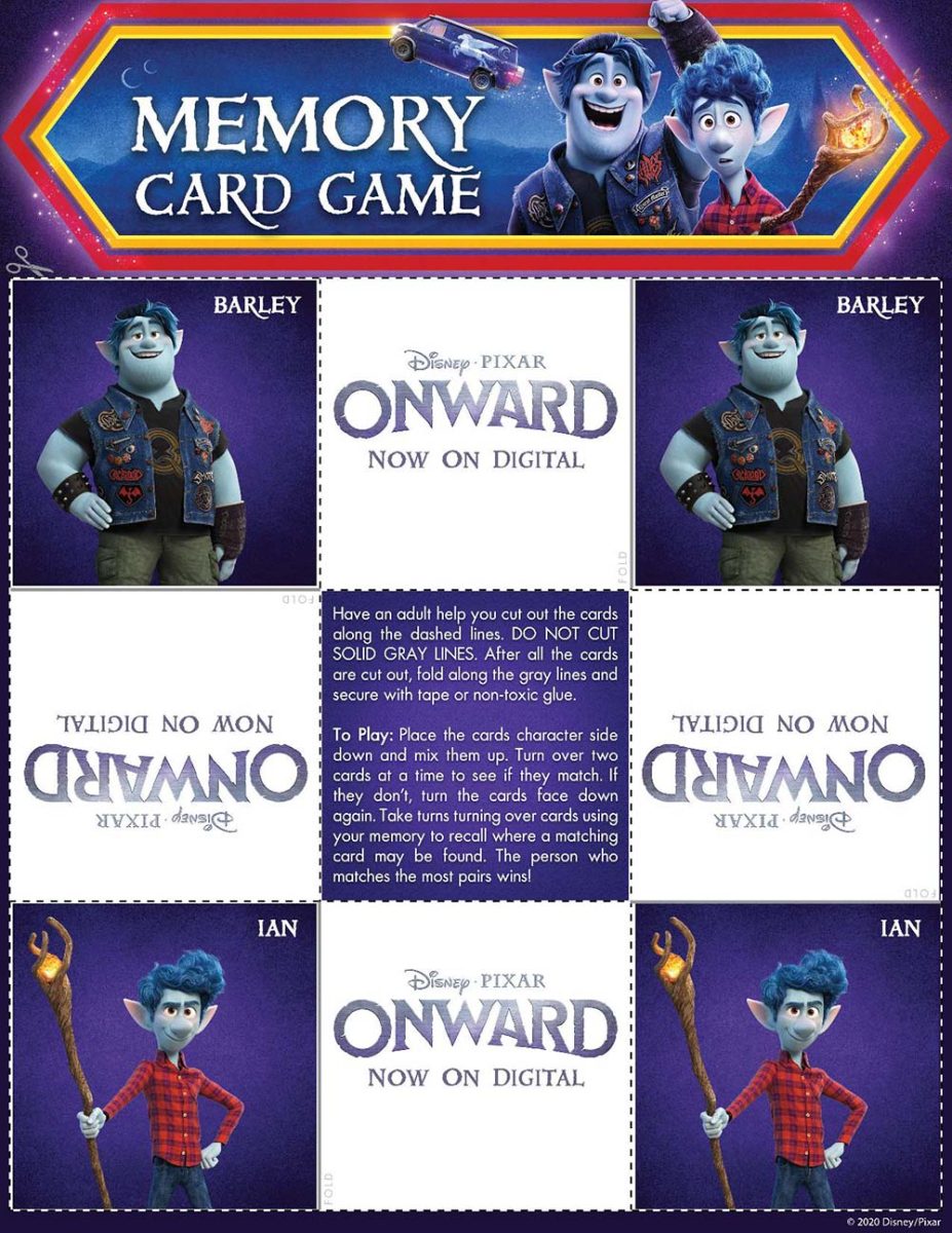 Disney/Pixar ONWARD Printable Coloring Pages and Activity Sheets | It's ...