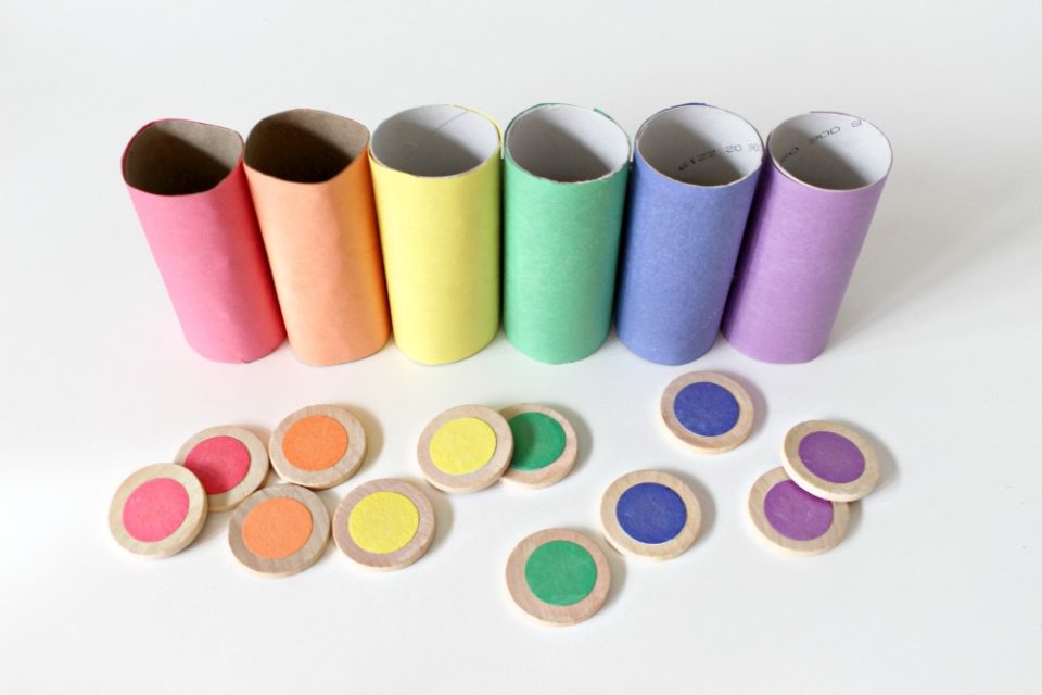 Toilet Paper Roll Color Sorting Game | It's a Mother Thing