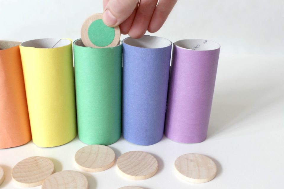 Toilet Paper Roll Color Sorting Game | It's a Mother Thing