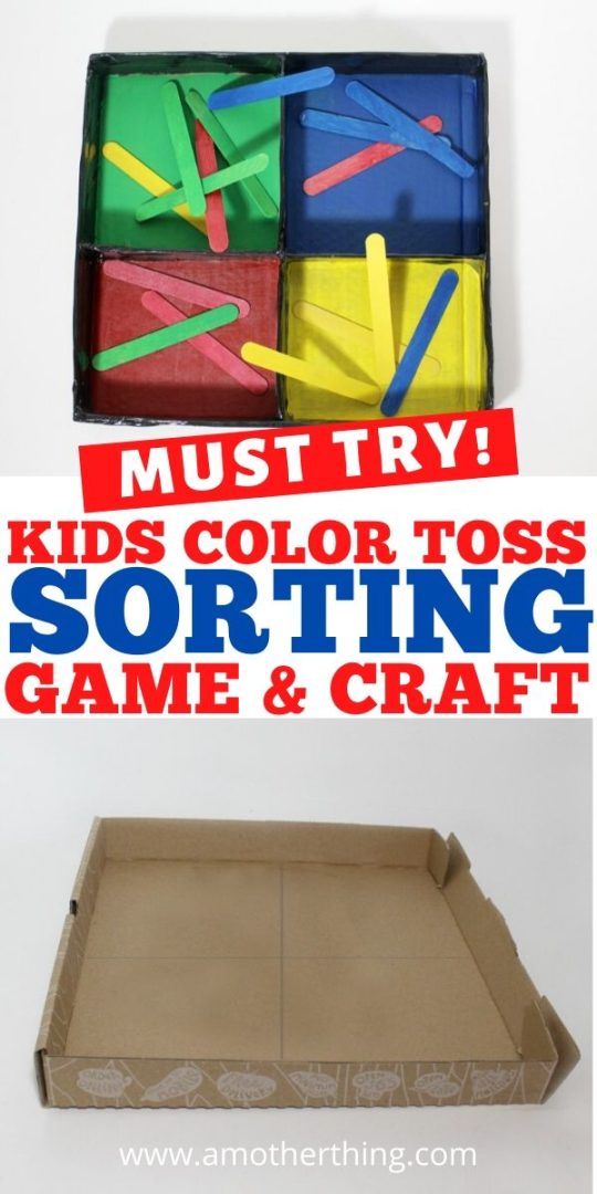Craft Stick Color Toss Sorting Game | It's a Mother Thing
