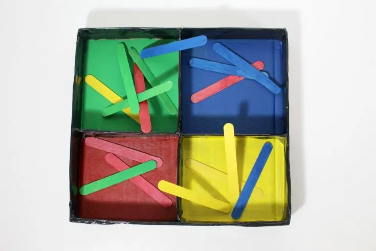 Craft Stick Color Toss Sorting Game | It's a Mother Thing