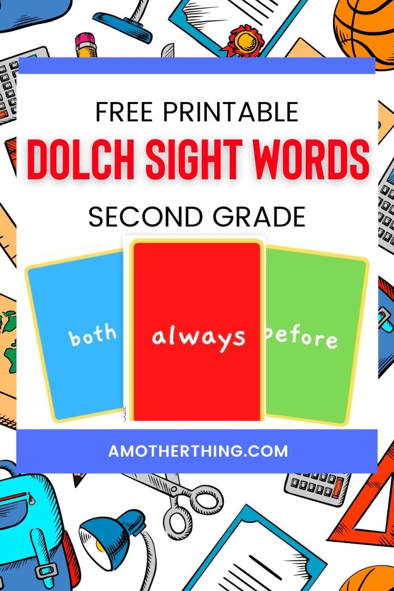 Free Printable Dolch Sight Words Flash Cards | It's a Mother Thing
