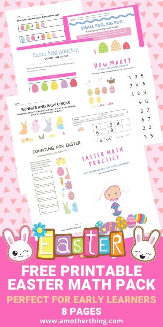 Free Printable Easter Math Worksheets | It's a Mother Thing