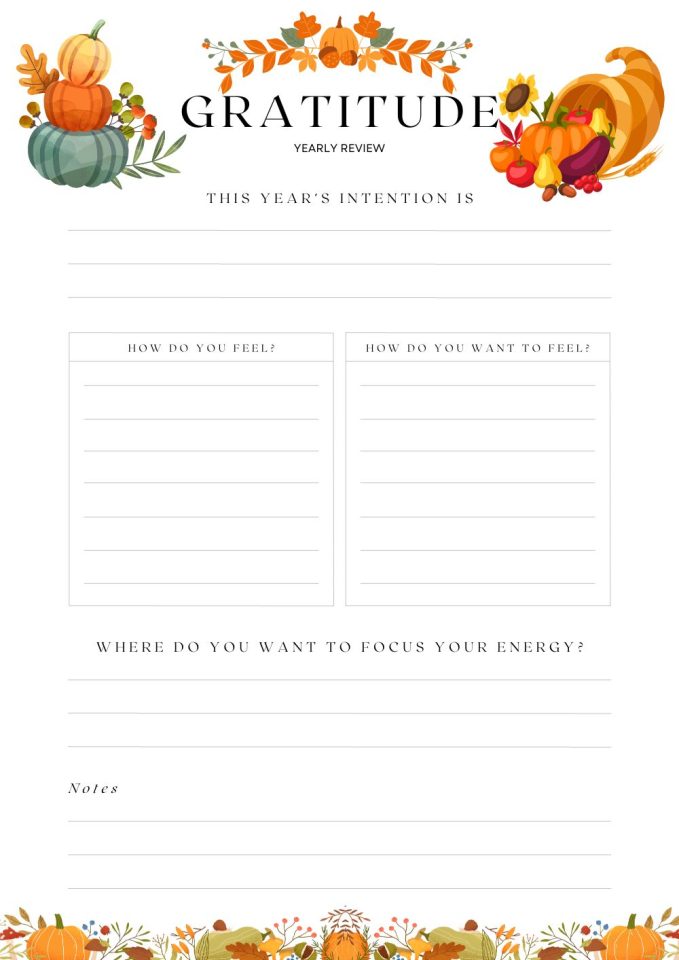 Printable Thanksgiving Family Gratitude Journal | It's a Mother Thing