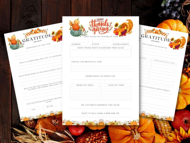 Printable Thanksgiving Family Gratitude Journal | It's a Mother Thing