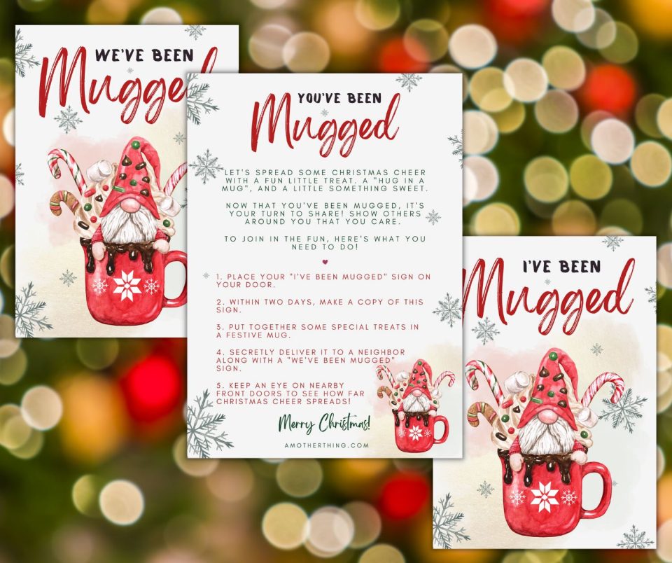 Printable "You've Been Mugged" Game | It's a Mother Thing