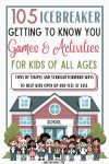 105 Getting to Know You Icebreaker Activities and Games for Kids | It's ...